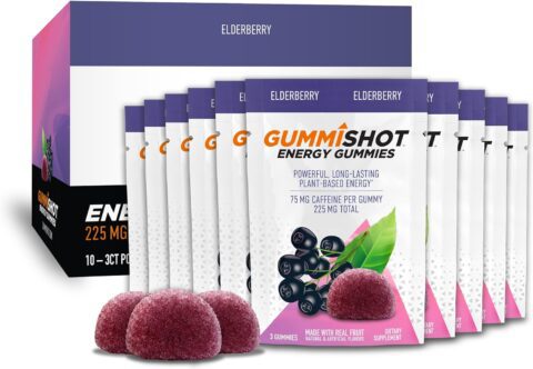 GummiShot Energy Gummies - Based Caffeine Chews per Pouch - CHILL GUMMY ...